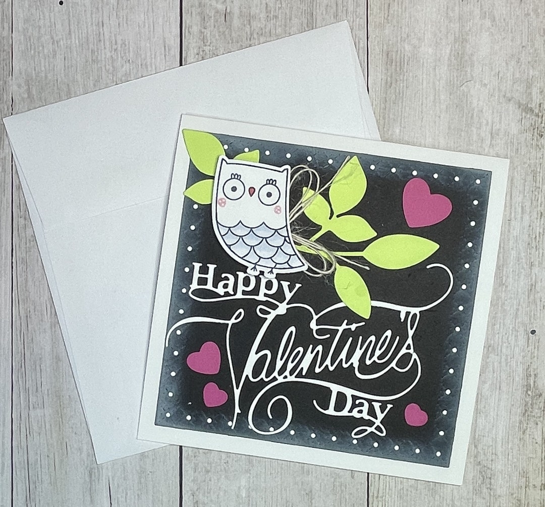 Happy Owls Valentine DIY Card Kit, Valentine's Day, Valentine, DIY ...