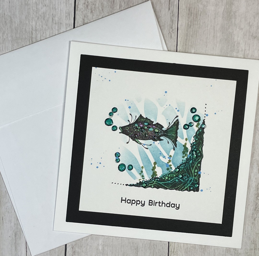 Deep Sea Birthday DIY Card Kit, Birthday Card, Birthday, Blank Birthday ...
