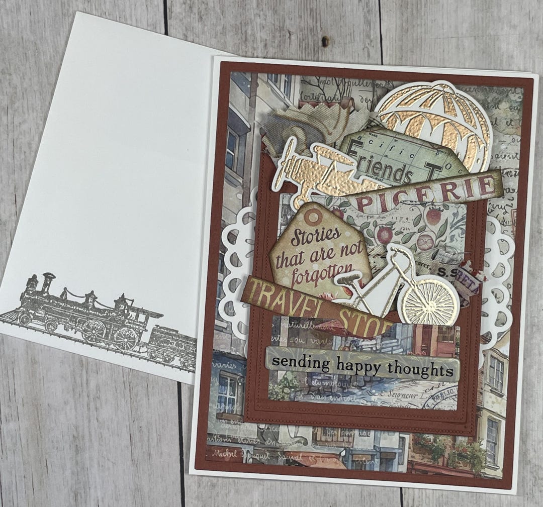 5x Pocket Card 1 DIY Card Kit, Card Kit, Blank Cards, Cards, Travel ...
