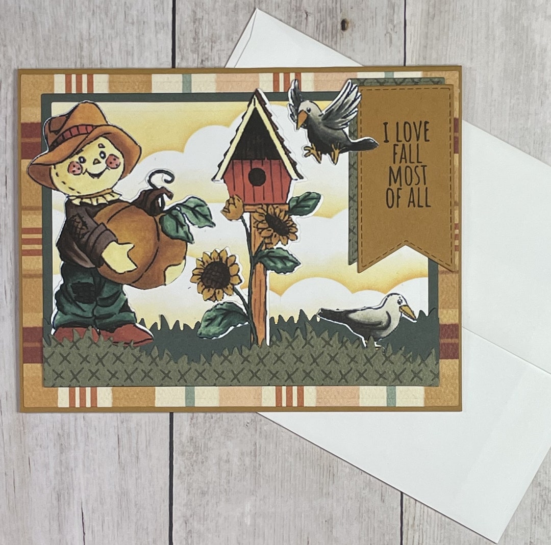 Fall Friends DIY Card Kit Fall Cards Autumn Card Fall - Etsy