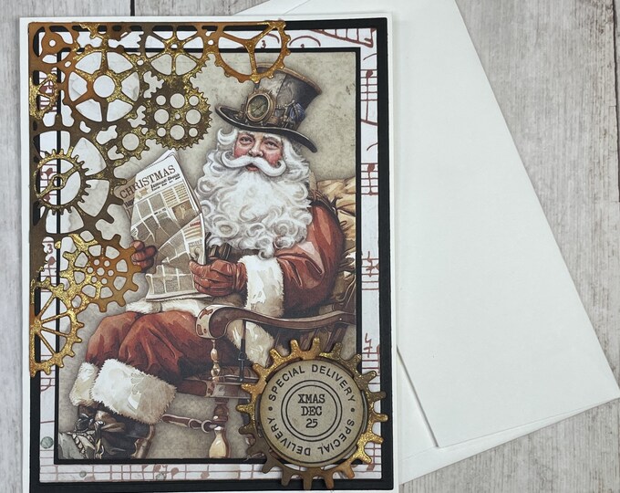 5x Christmas Gears DIY Card Kit, Christmas Cards, Christmas, Seasonal ...