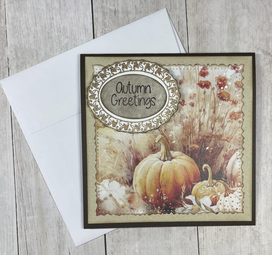 6x Autumn #2 DIY Card Kit, Autumn Card Kit, Autumn Cards, Seasonal ...