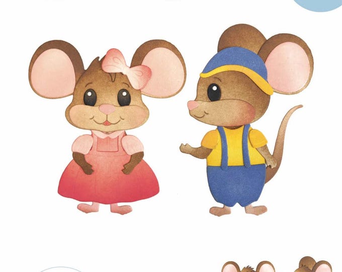 Elizabeth Craft Designs Little Mouse Die Set, #2204, Mice, Mouse, Dies ...