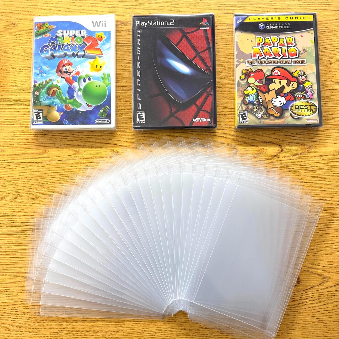 25 Box Protectors for DVD, Wii and Wii U, Xbox and Xbox 360, PS2 ...