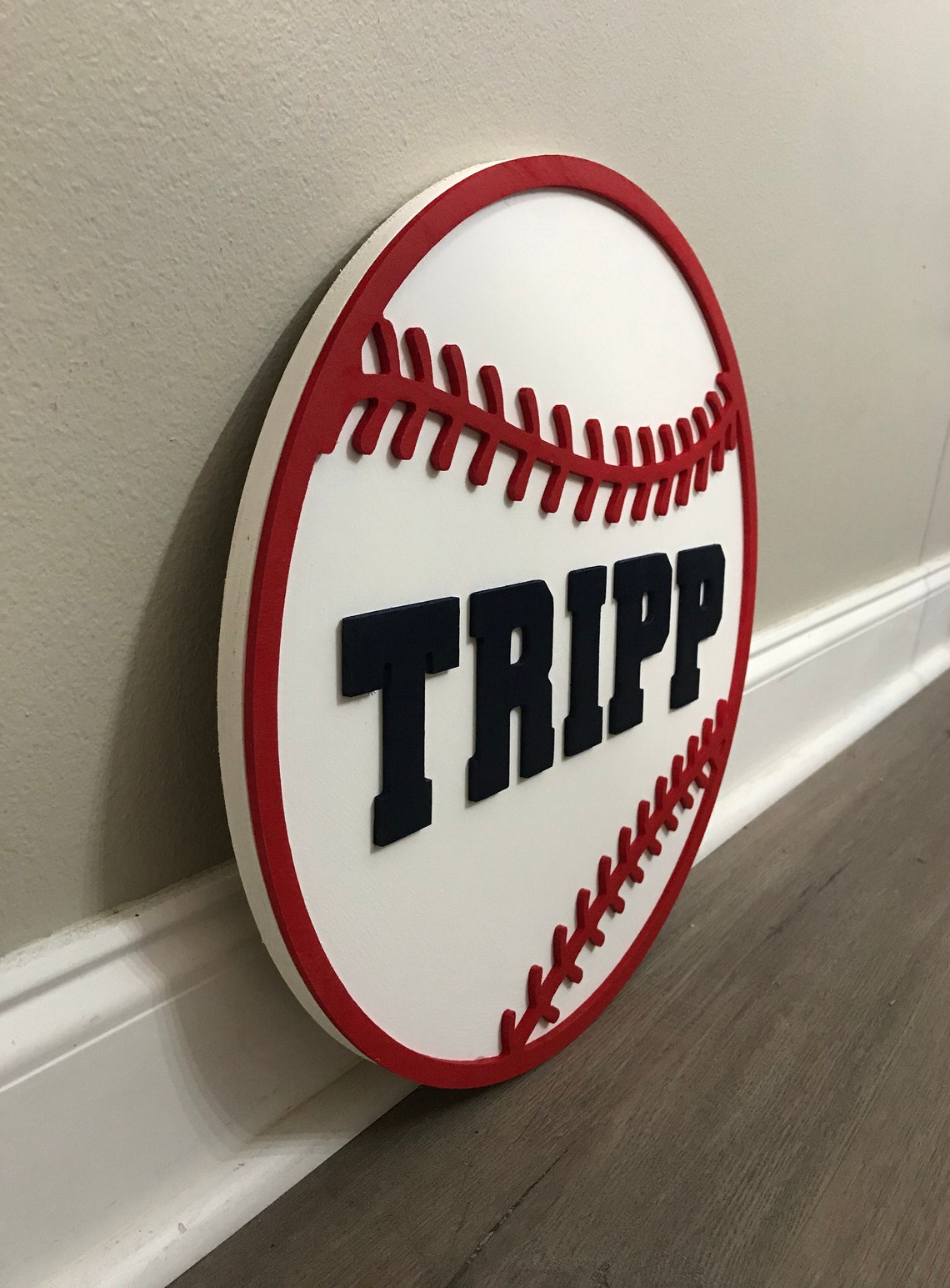 Wooden Baseball Door Hanger / Little League Door Hanger / MLB - Etsy