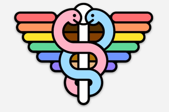 STICKER: LGBTQ Medical Pride Sticker - Etsy