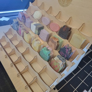 Large 36 Slot Retail Display for Shows and Stores - Soap - Wax ...