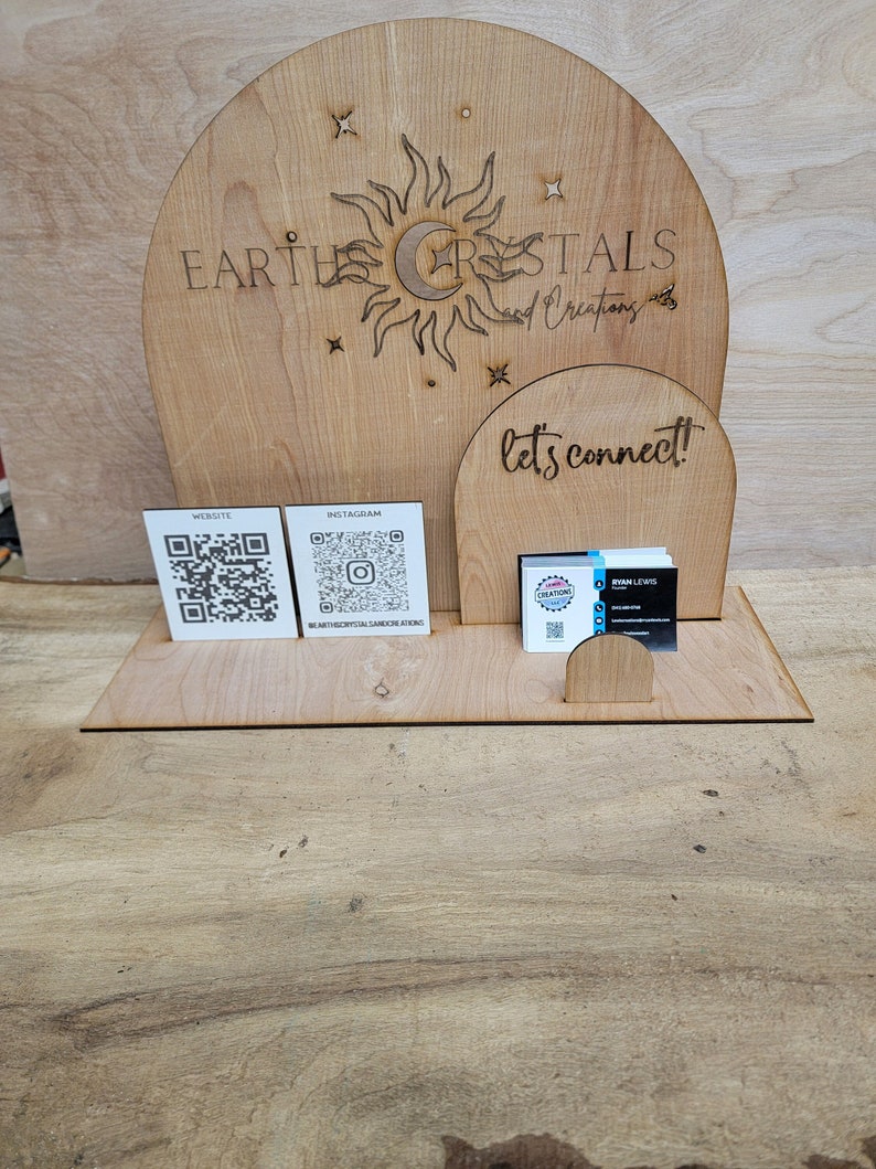 QR Code Display Sign for Craft Shows Events Business Cards - Etsy