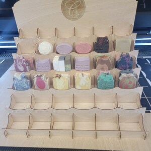 Large 36 Slot Retail Display for Shows and Stores - Soap - Wax ...
