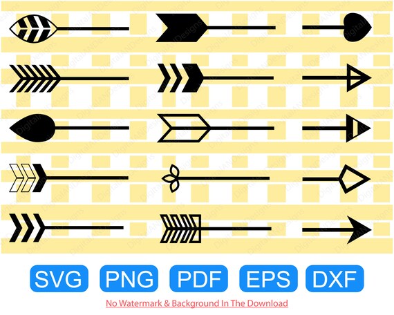 Split Arrow Svg Dxf Png Pdf Eps Files Arrow Digital Clip Art | Etsy