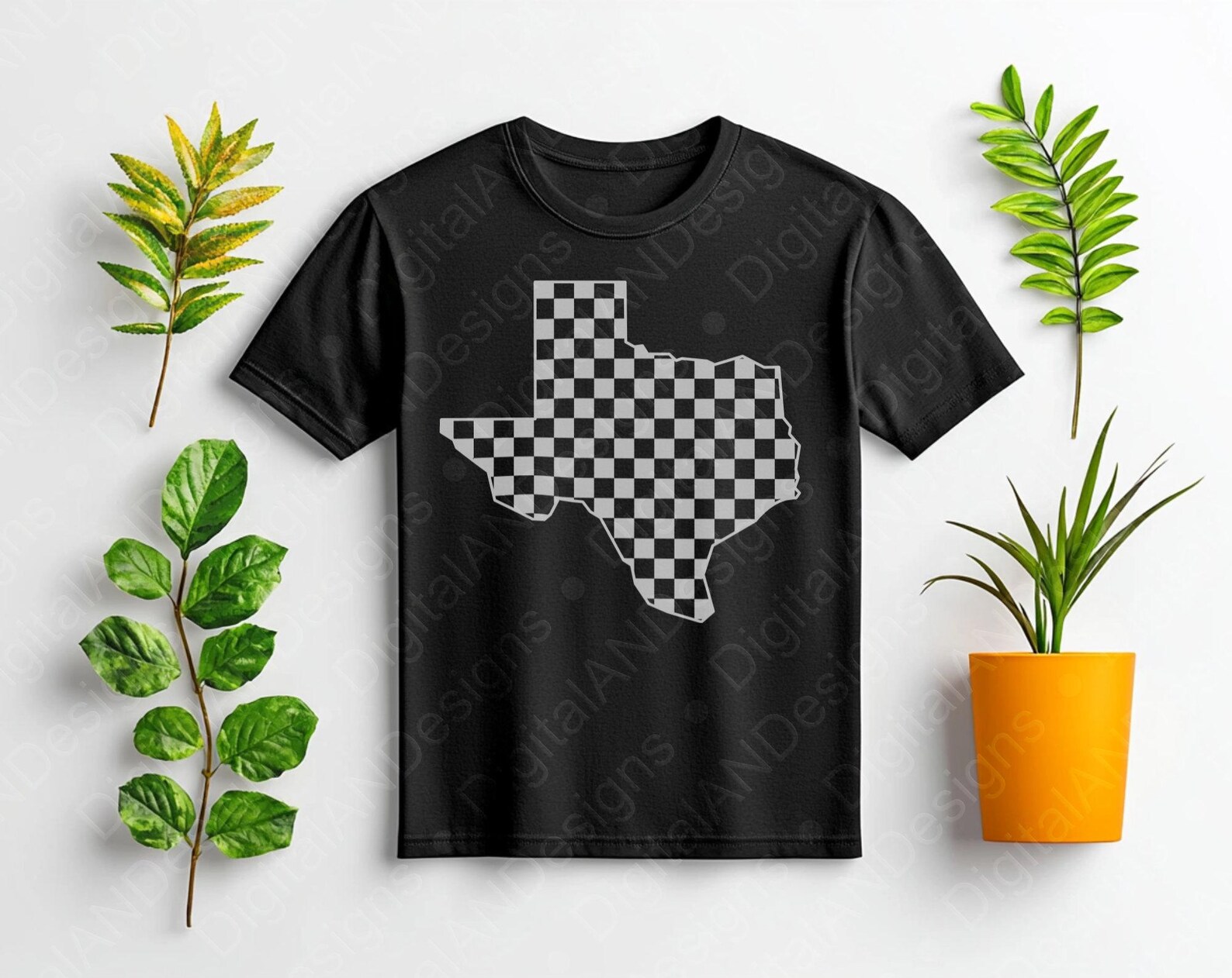 Texas State Flag Svg, Texas Shaped Checkered Flag Digital Cutting File ...