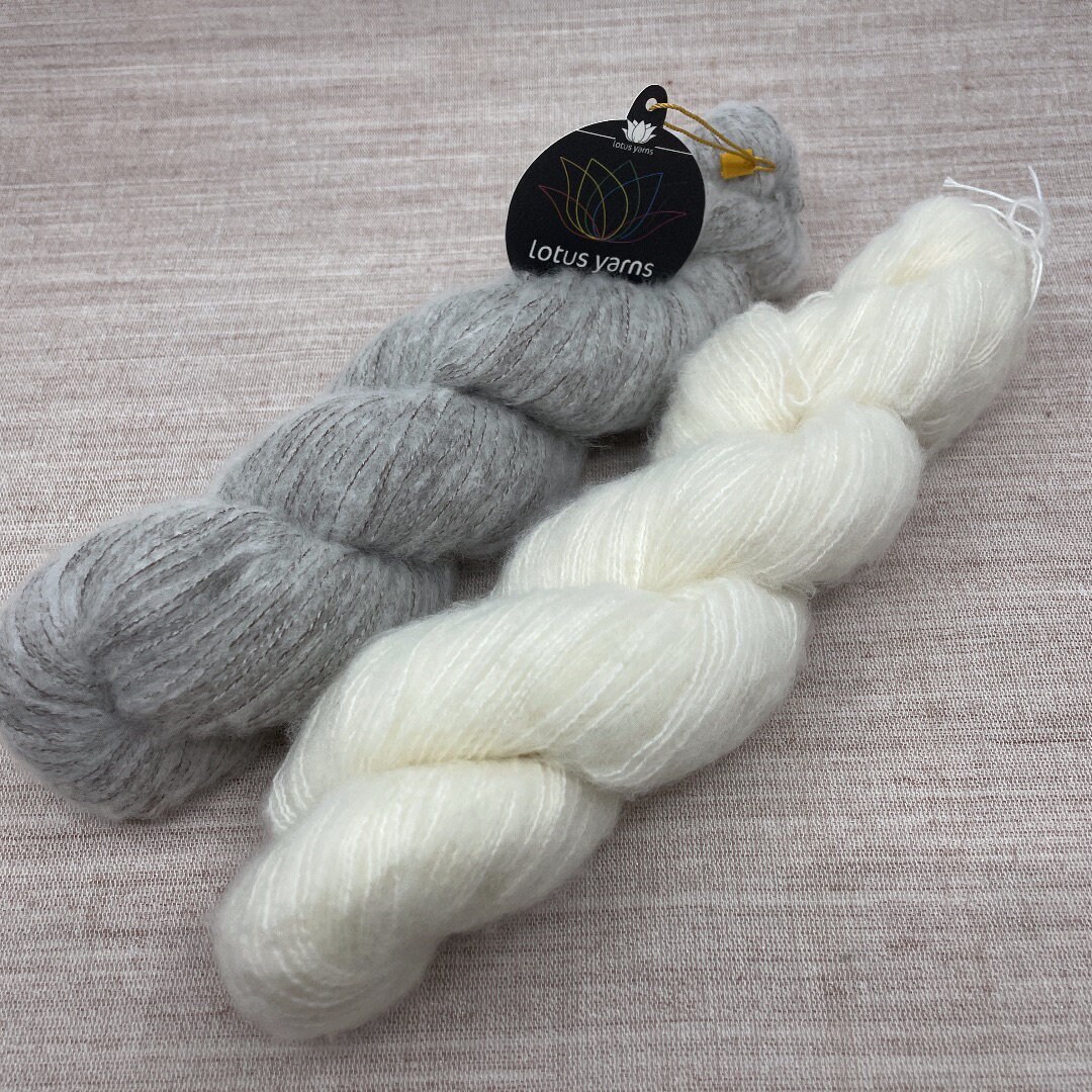 Brushed Cashmere Yarn - 2 Colors - 290m/50g/skein - Etsy