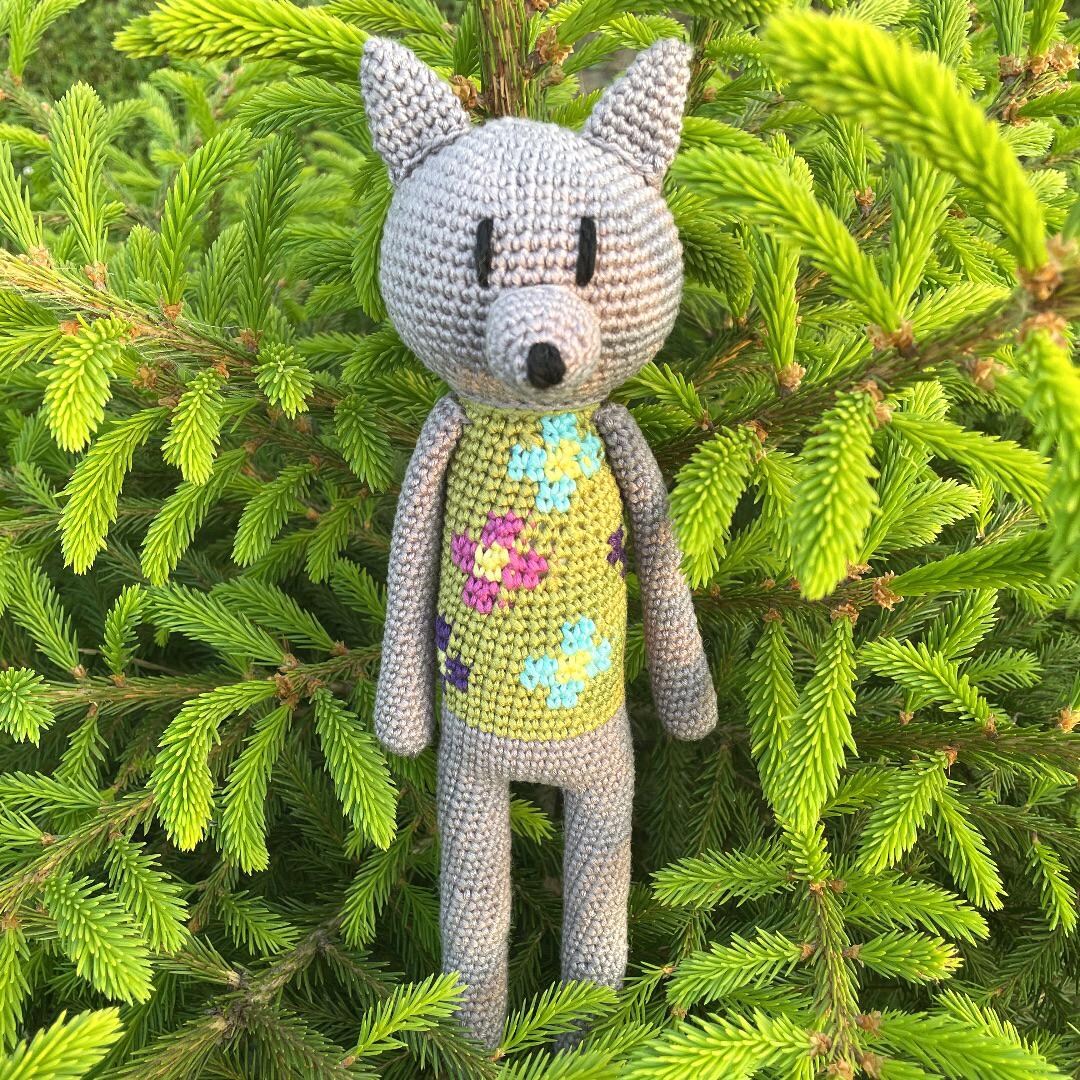 Crocheted Friendly Wolf, Handmade Toy - Etsy