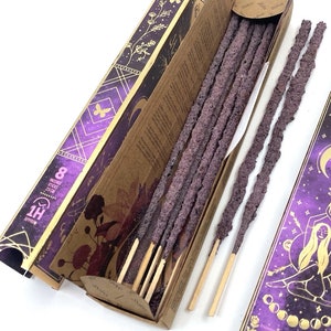 Purple Sparkle Incense, Sagrada Madre Maha, Rose Petals, Gardenia, Lily ...