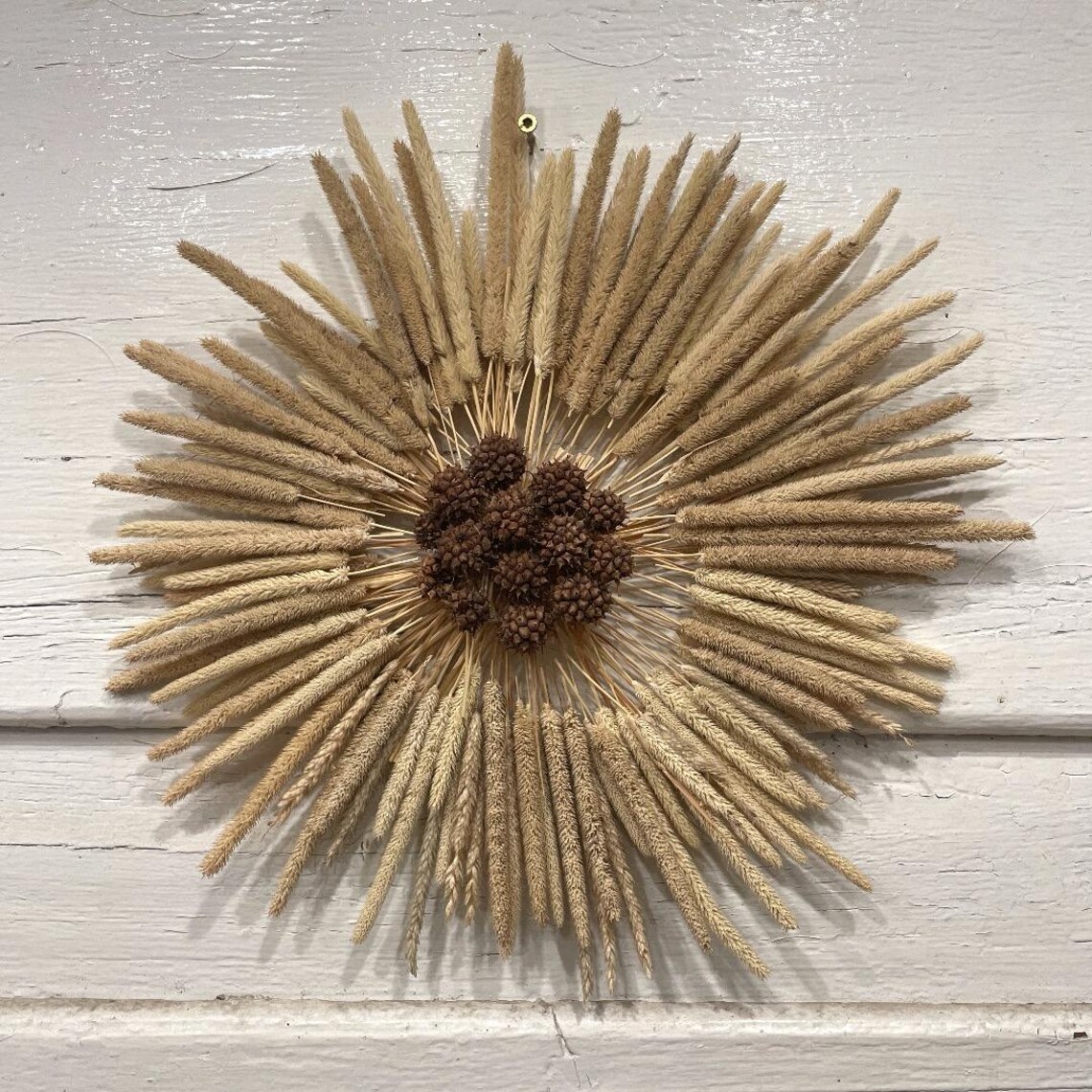 Dried Meadow Timothy Grass Wreath, Door Decoration, Home Decor, Neutral ...