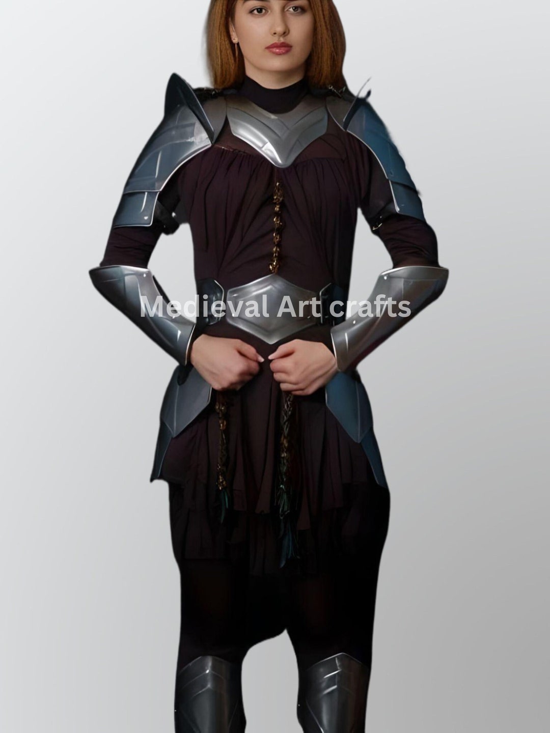 Medieval Knight Lady Armor, Female Larp Armor Costume, Fantasy Armor ...