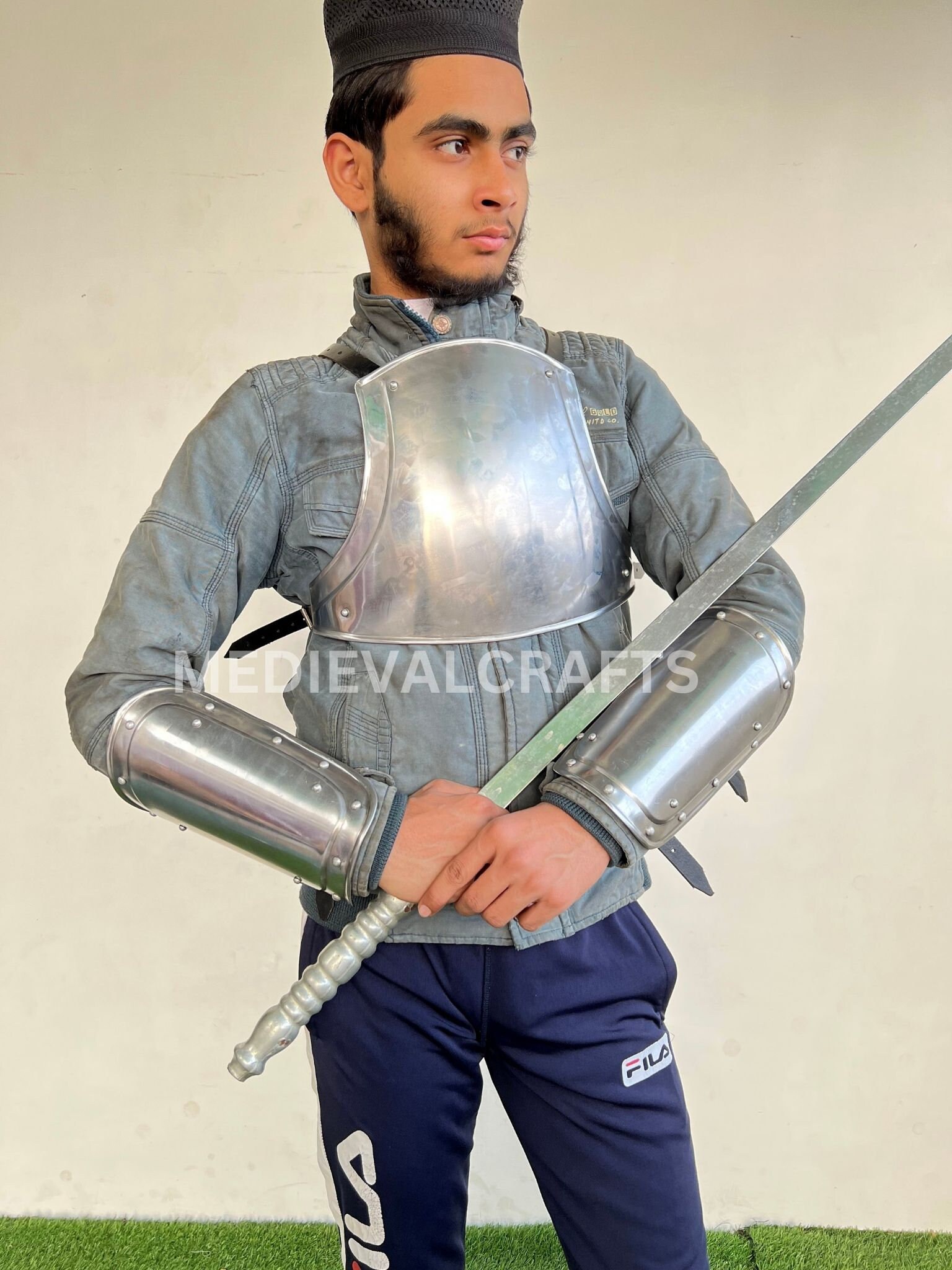 Medieval Knight Chest Armor Bracers Armor Larp Armor Sca - Etsy