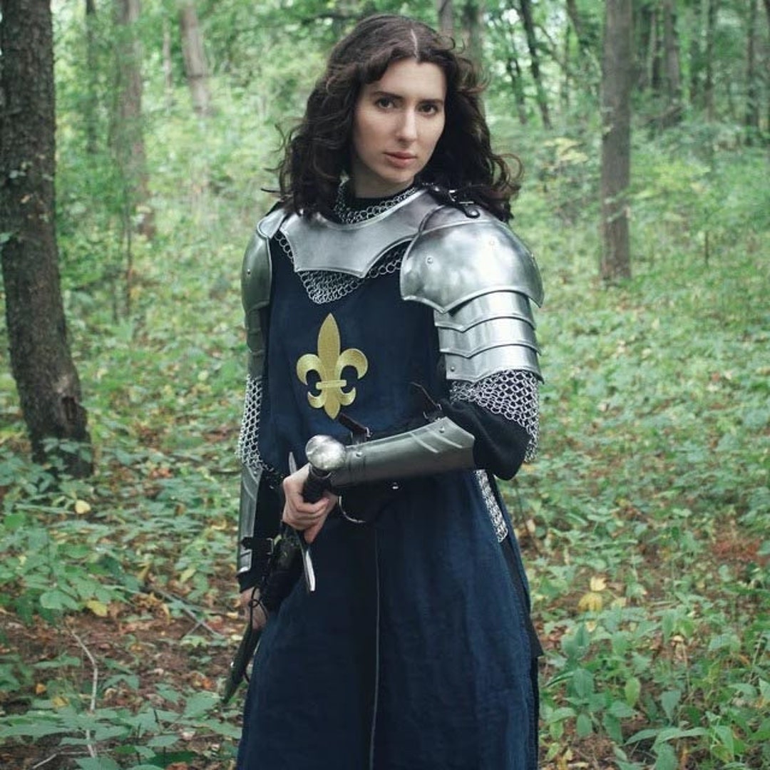 Knight Brave Female Armor Gorget Pouldron Bracer Armor - Etsy