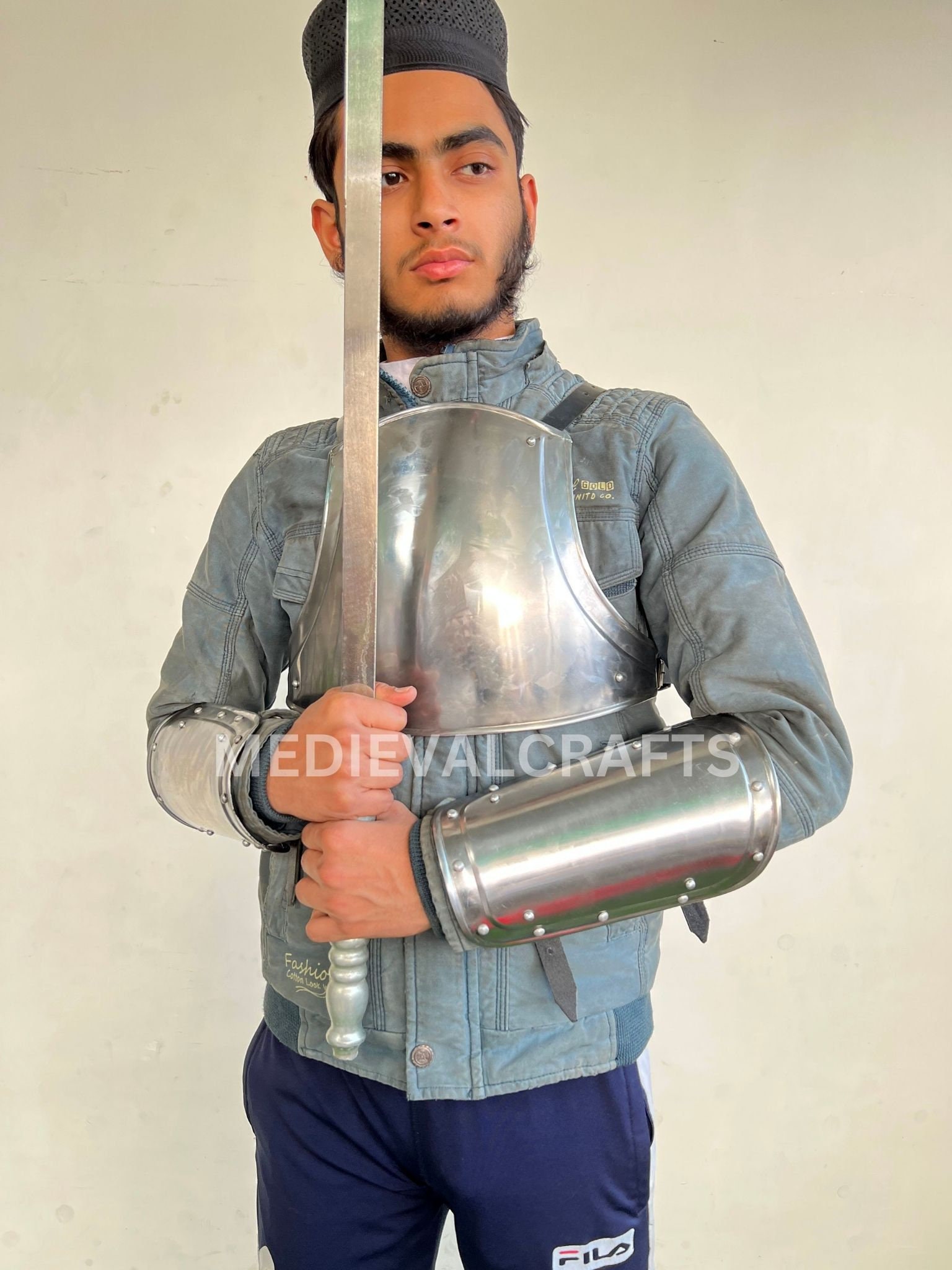 Medieval Knight Chest Armor Bracers Armor Larp Armor Sca - Etsy