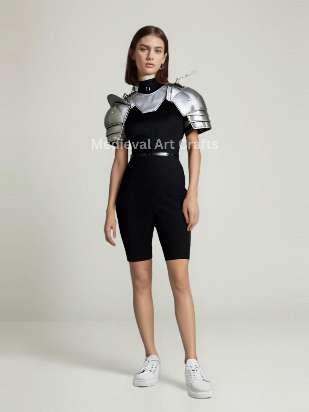 Knight Brave Female Armor, Gorget Pouldron Armor,cosplay Armor, Sca ...