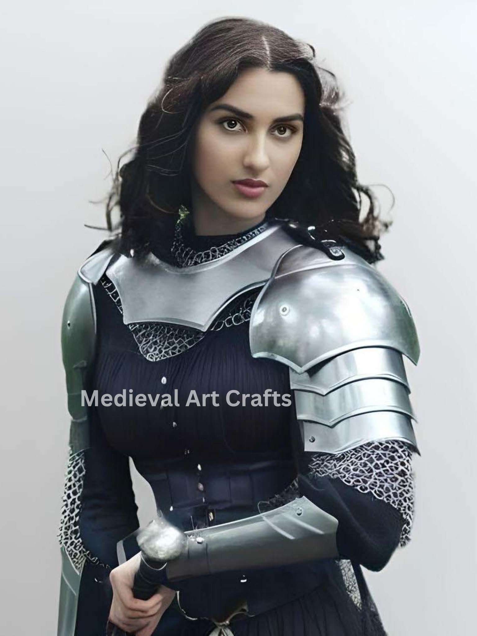 Knight Brave Female Armor, Gorget Pouldron Bracer Armor, Cosplay Armor ...