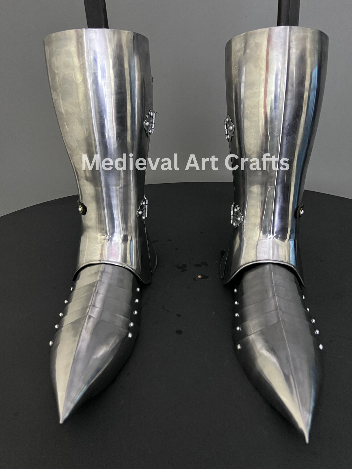 Medieval Knight Leg Guard, Sabaton Armor, Larp Armor, Cosplay Armor ...