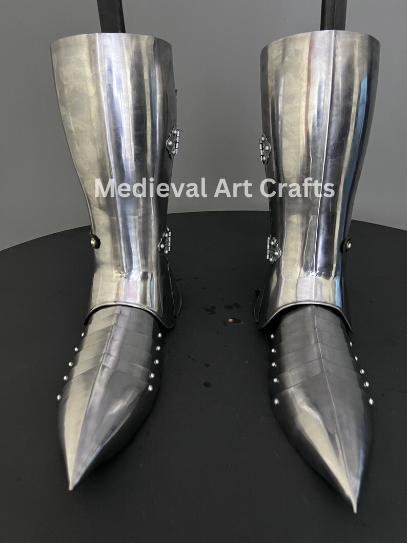 Medieval Knight Leg Guard, Sabaton Armor, Larp Armor, Cosplay Armor ...