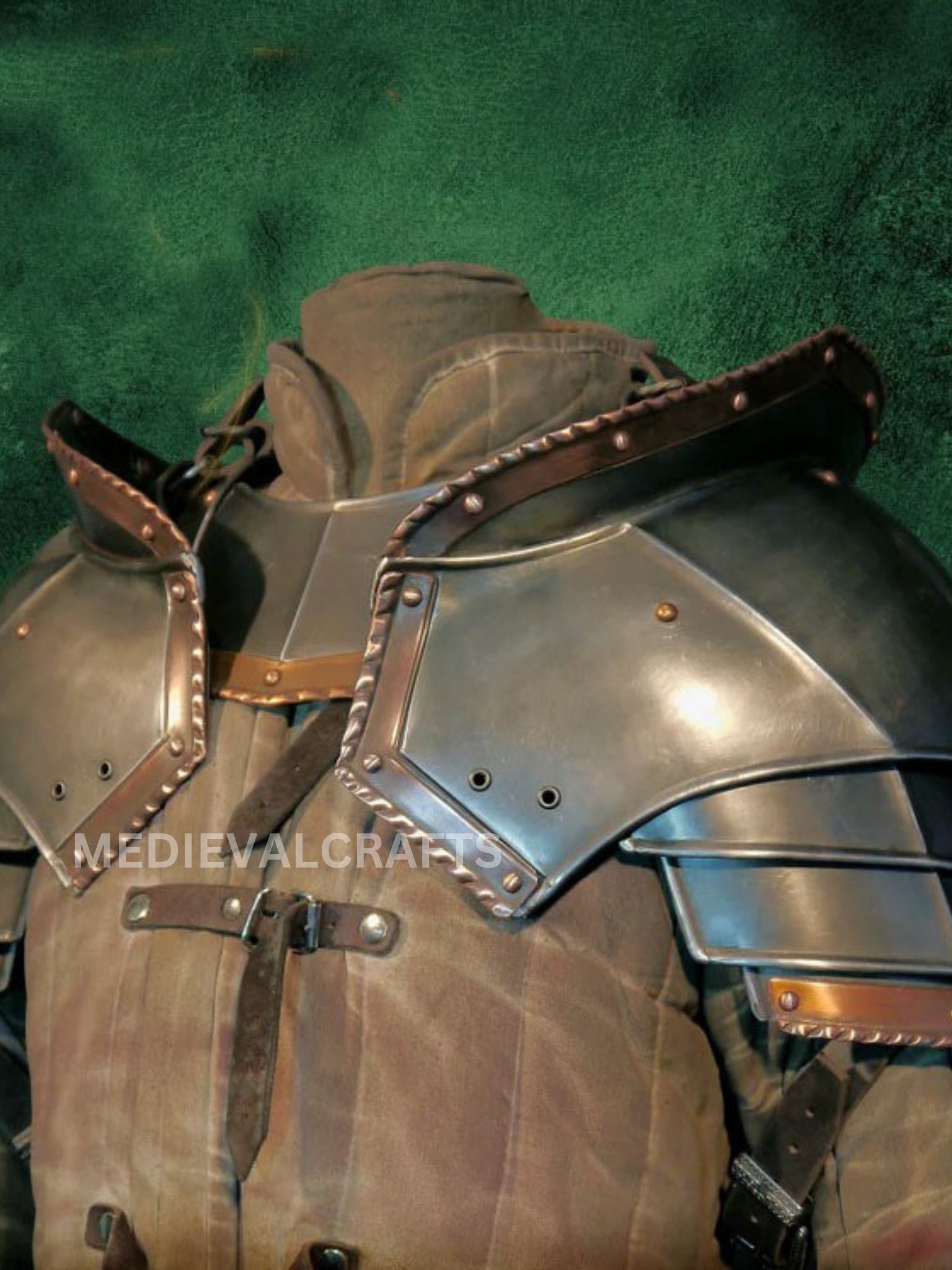 Medieval Knight Gorget, Pouldron Armor, Shoulder Armor, Cosplay Armor ...