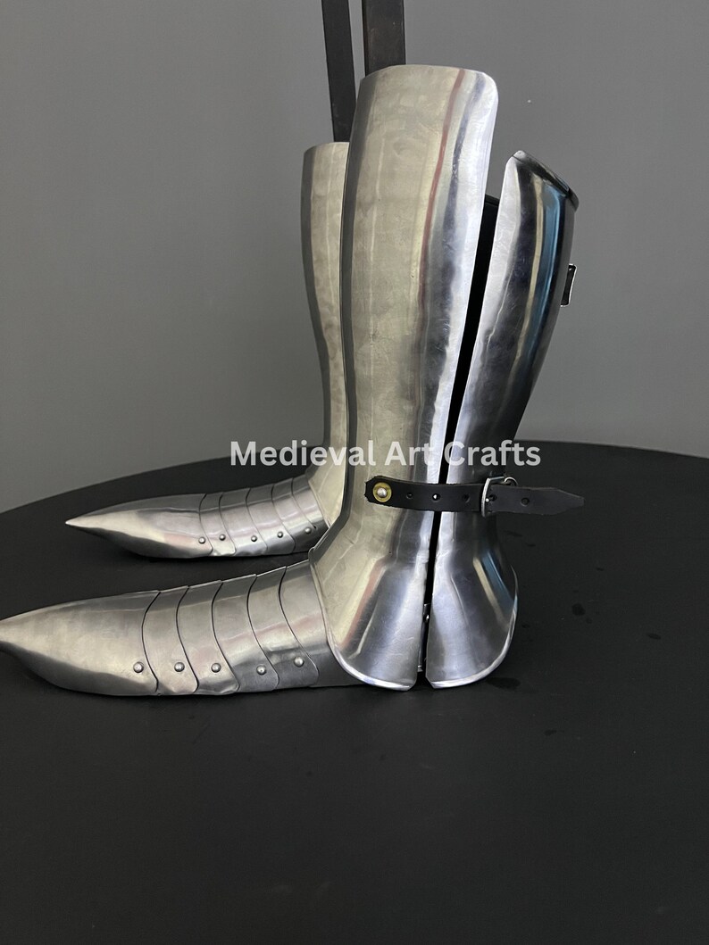 Medieval Knight Leg Guard, Sabaton Armor, Larp Armor, Cosplay Armor ...