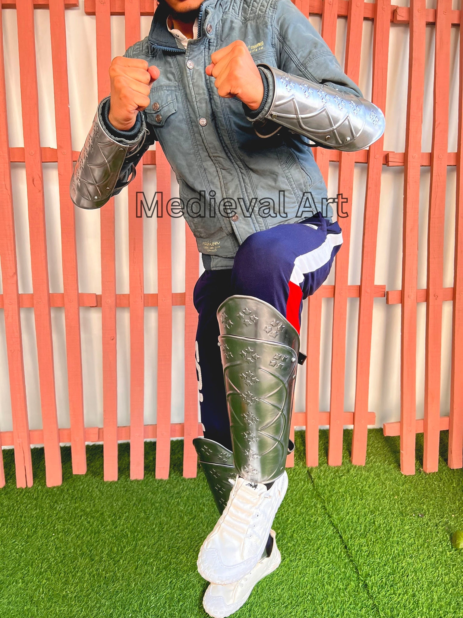 Medieval Greek Leg Guard, Bracers Armor, Larp Armor, Cosplay Armor, Sca ...