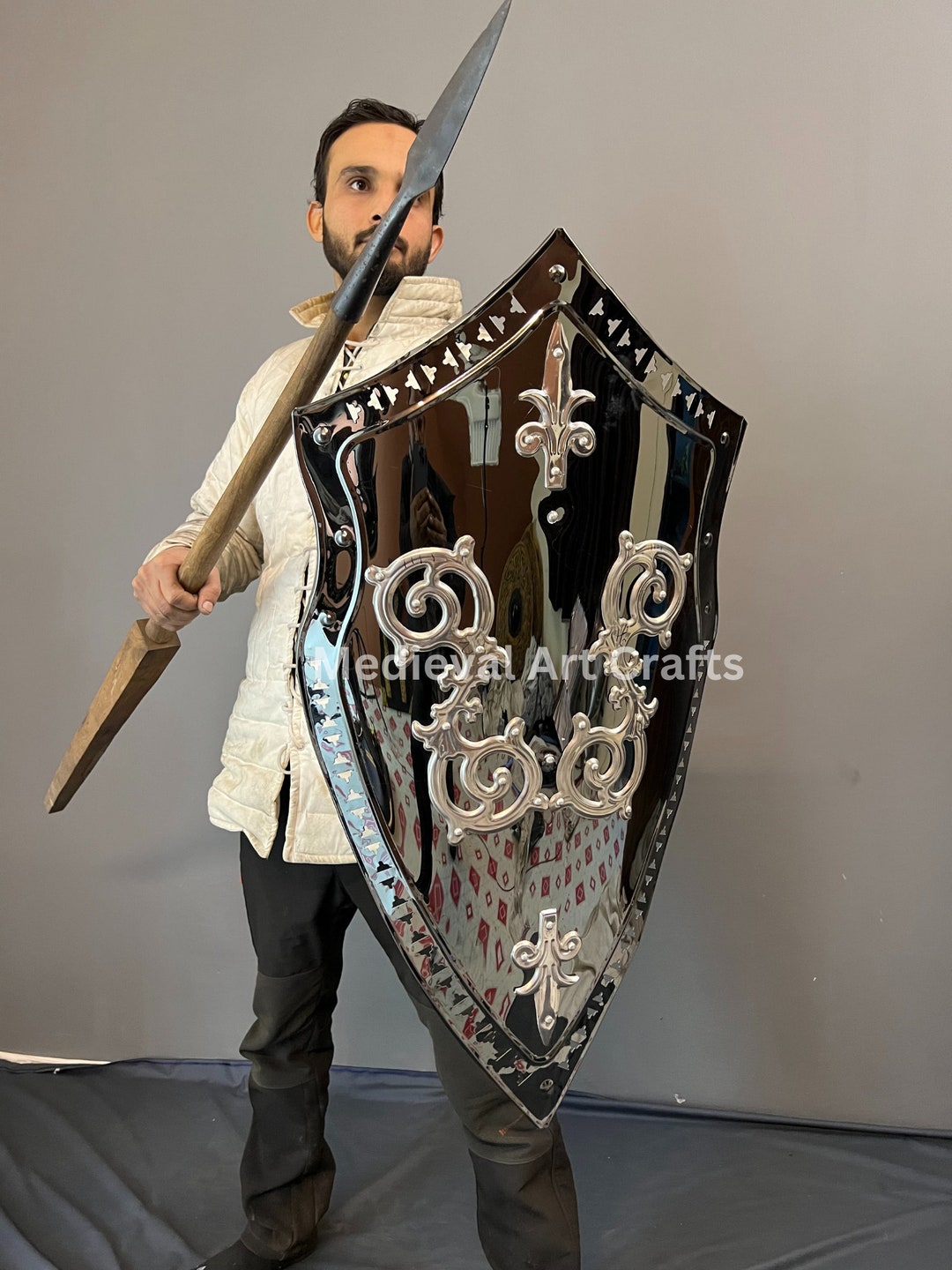Medieval Knight Shield, Fantasy Shield, Larp Armor, Cosplay Armor, Sca ...