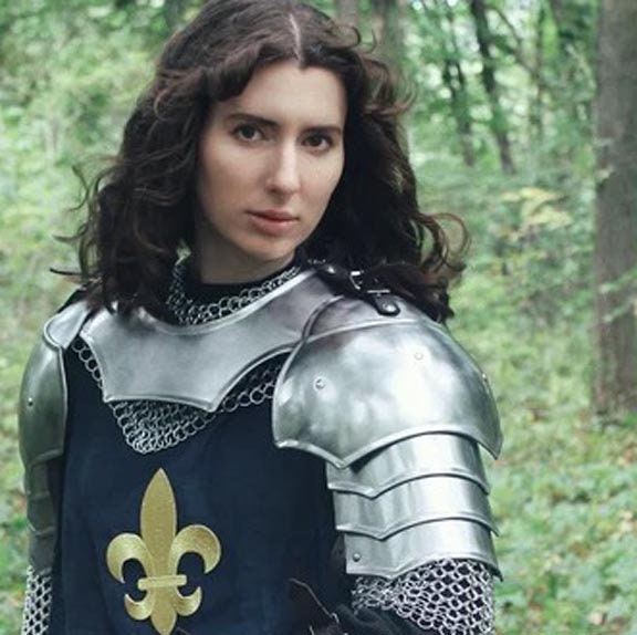 Knight Brave Female Armor Gorget Pouldron Bracer Armor - Etsy