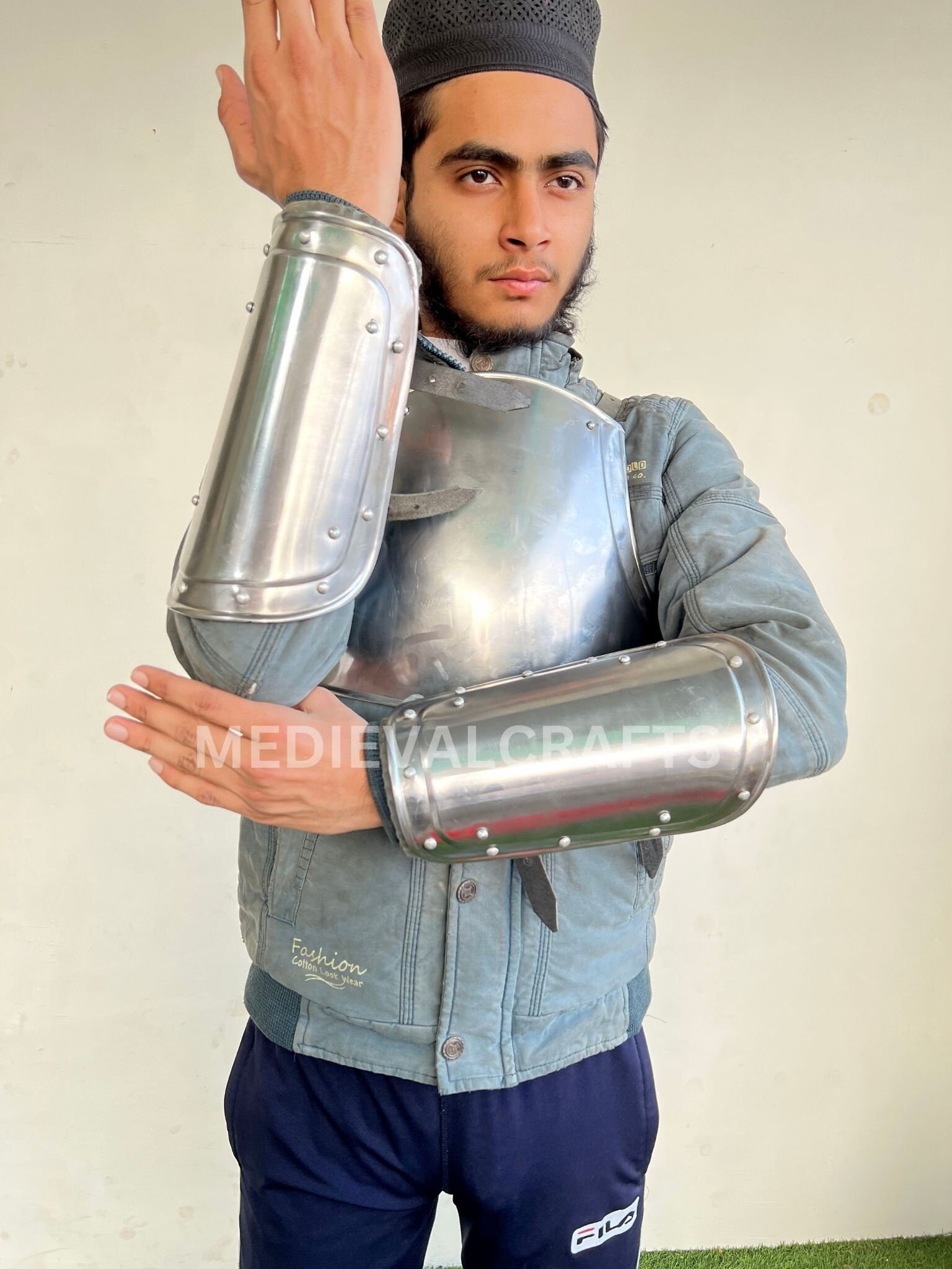 Medieval Knight Chest Armor Bracers Armor Larp Armor Sca - Etsy