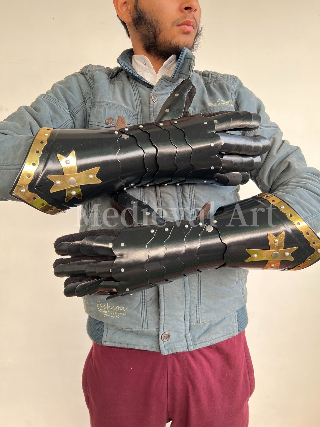 Medieval Knight Gauntlet, Larp Armor, Antique Gloves, Armor, Cospaly ...