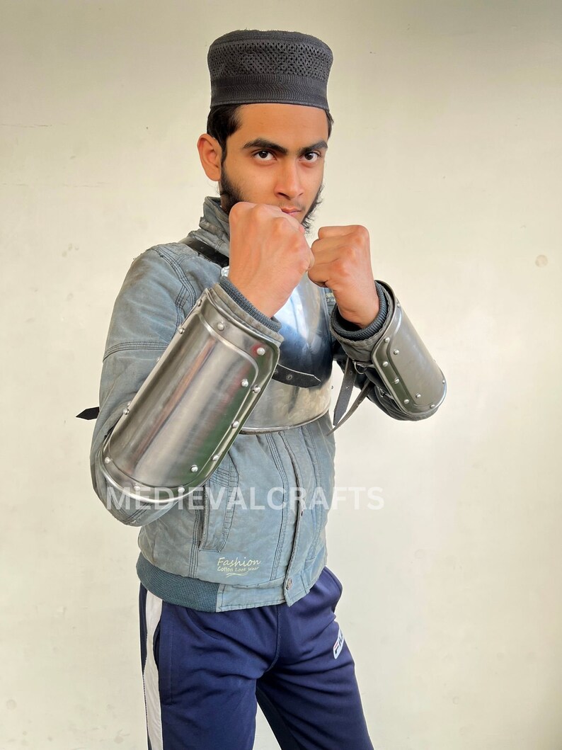 Medieval Knight Chest Armor Bracers Armor Larp Armor Sca - Etsy