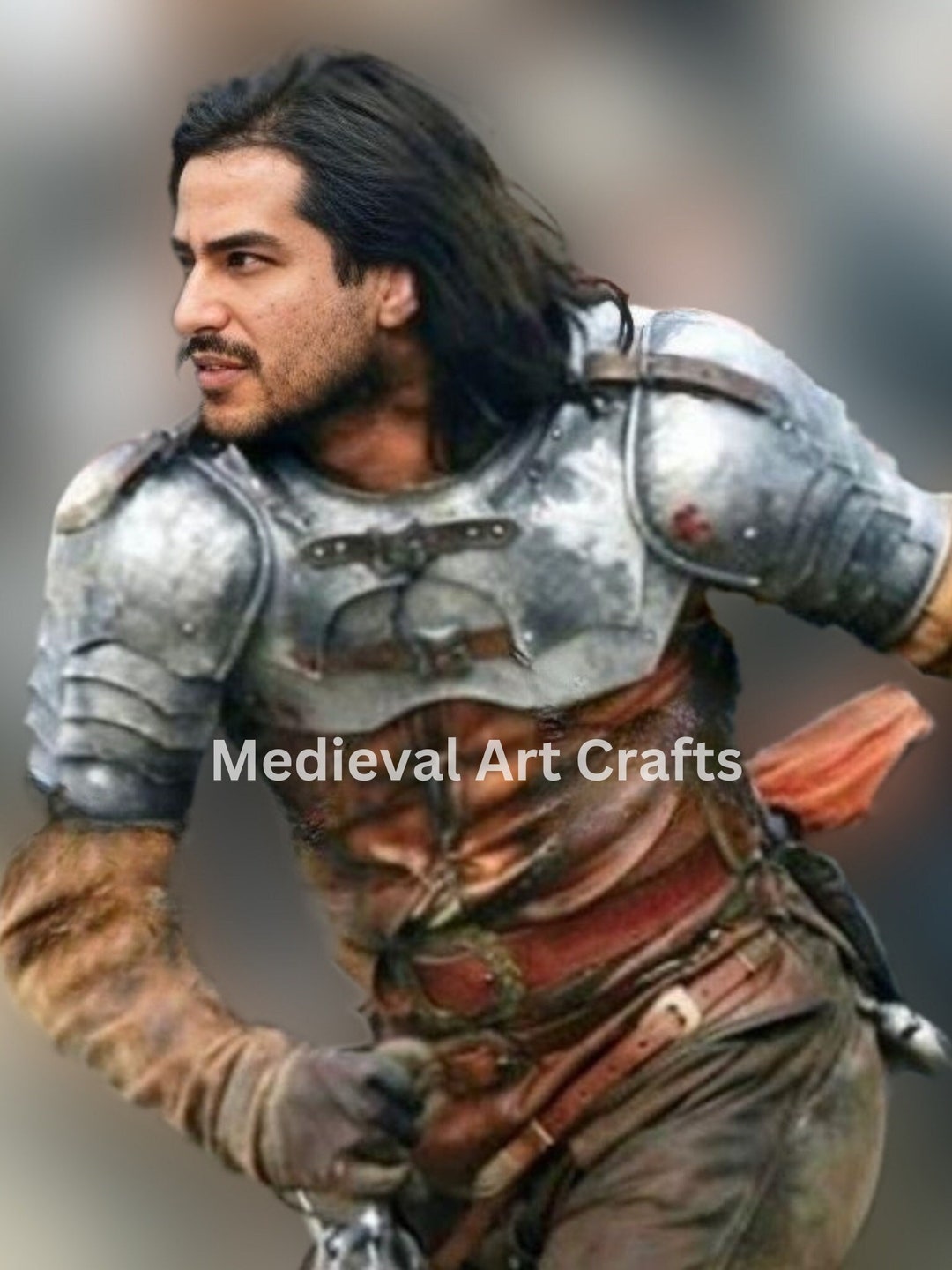 Medieval Knight Gorget&pouldron Armor Larp Armor Costume - Etsy