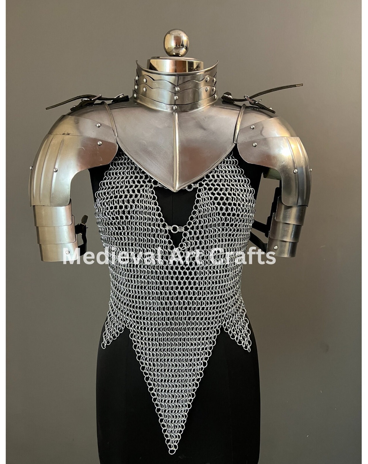 Knight Brave Female Armor, Gorget Pouldron Armor, Cosplay Armor, Sca ...