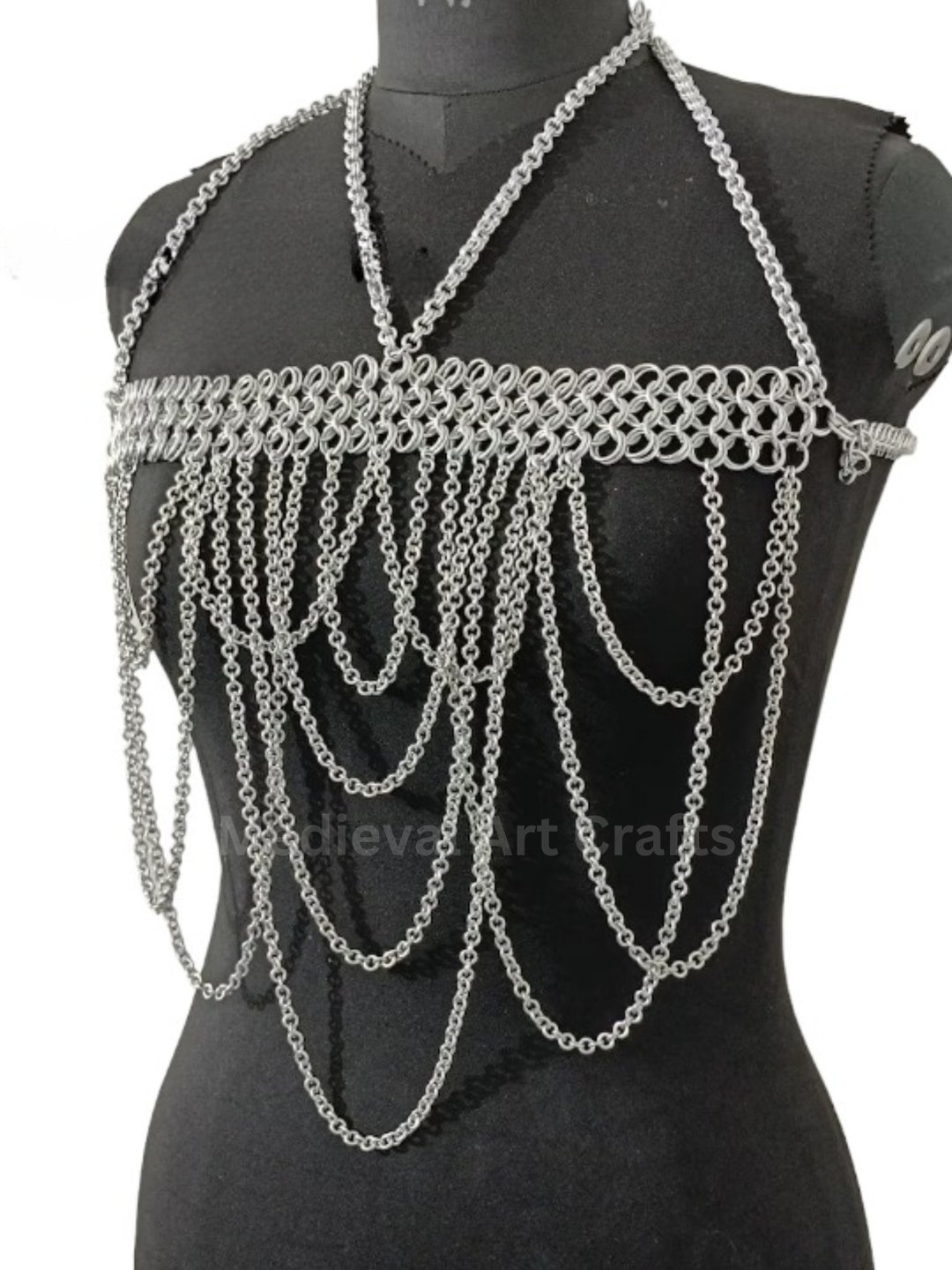 Medieval Chainmaile Top, Chain Layers Top, Tank Top, Halter Bra ...