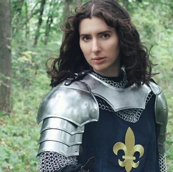 Knight Brave Female Armor Gorget Pouldron Bracer Armor - Etsy