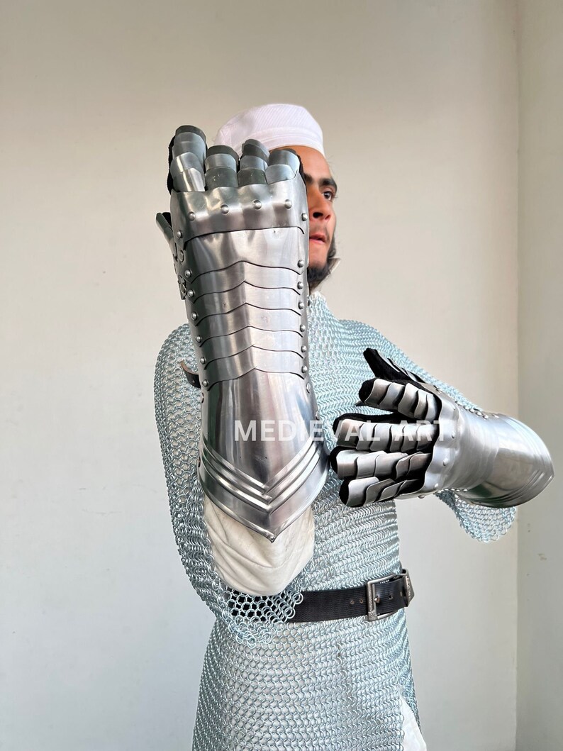 Knight Gauntlets Armor, Larp Armor, Cosplay Armor, Gloves Armour, Sca ...