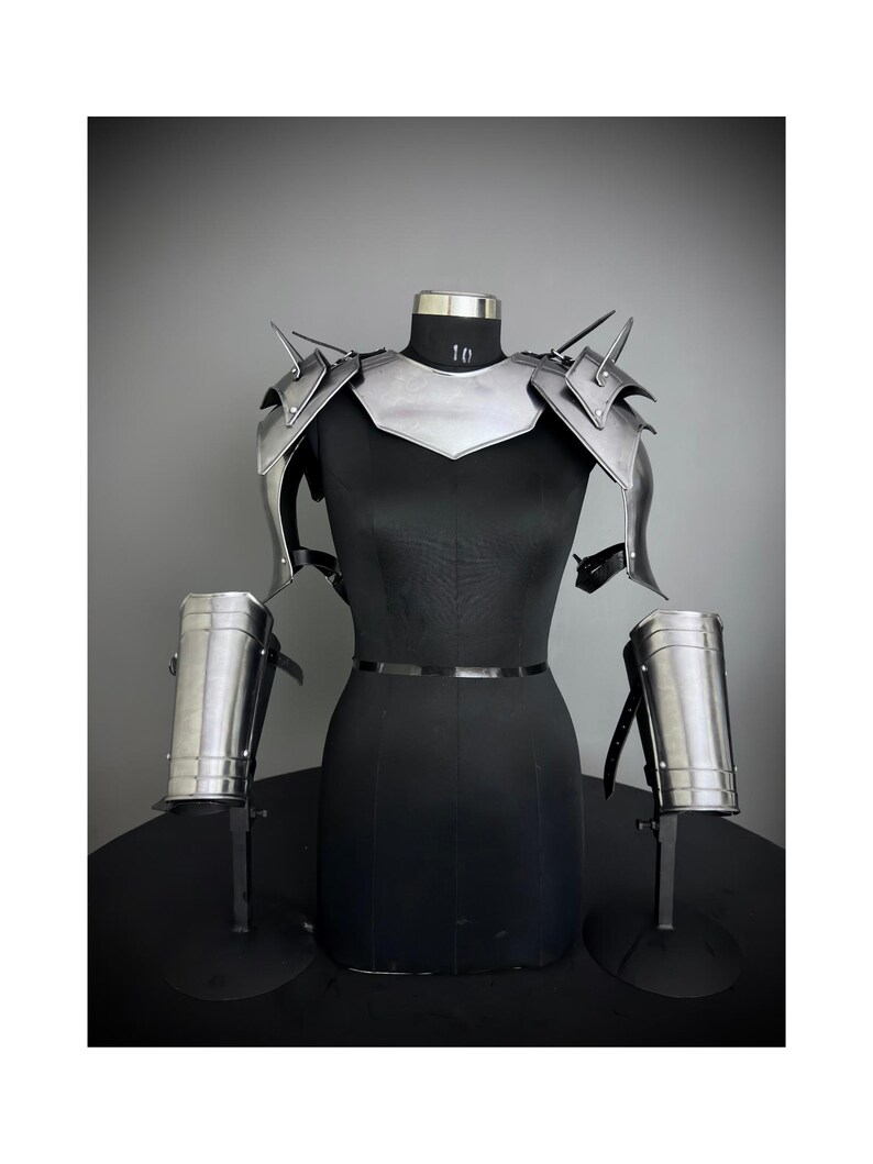 Medieval Knight Pouldron Gorget Armor, Bracers Armor, Larp Armor ... Medieval Knight Pouldron Gorget Armor, Bracers Armor, Larp Armor ...