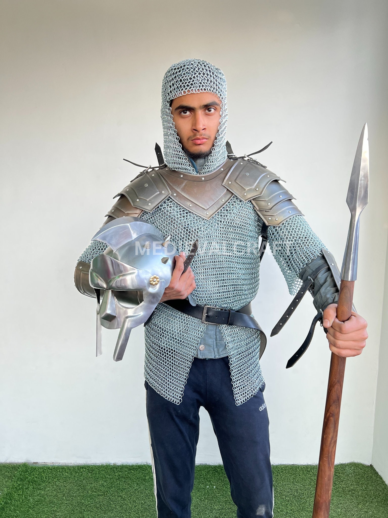 Medieval Gladiator Maximus Helmet, Knight Spartan Helmet, Larp Helmet ...