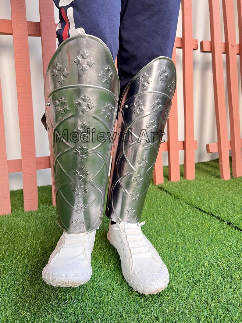 Medieval Greek Leg Guard, Bracers Armor, Larp Armor, Cosplay Armor, Sca ...