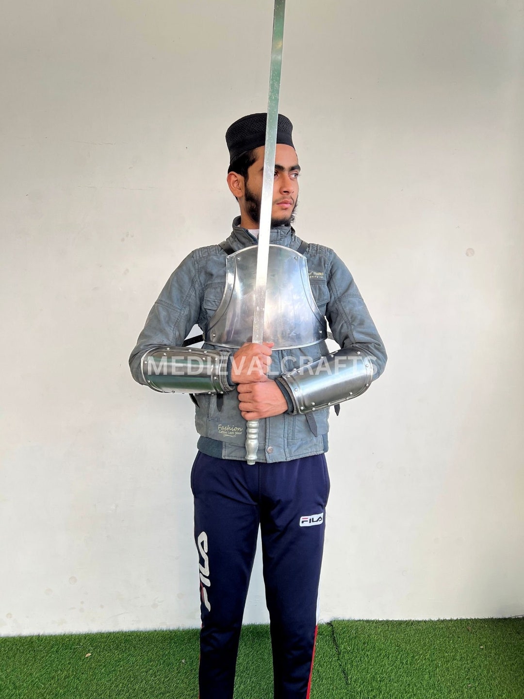 Medieval Knight Chest Armor Bracers Armor Larp Armor Sca - Etsy