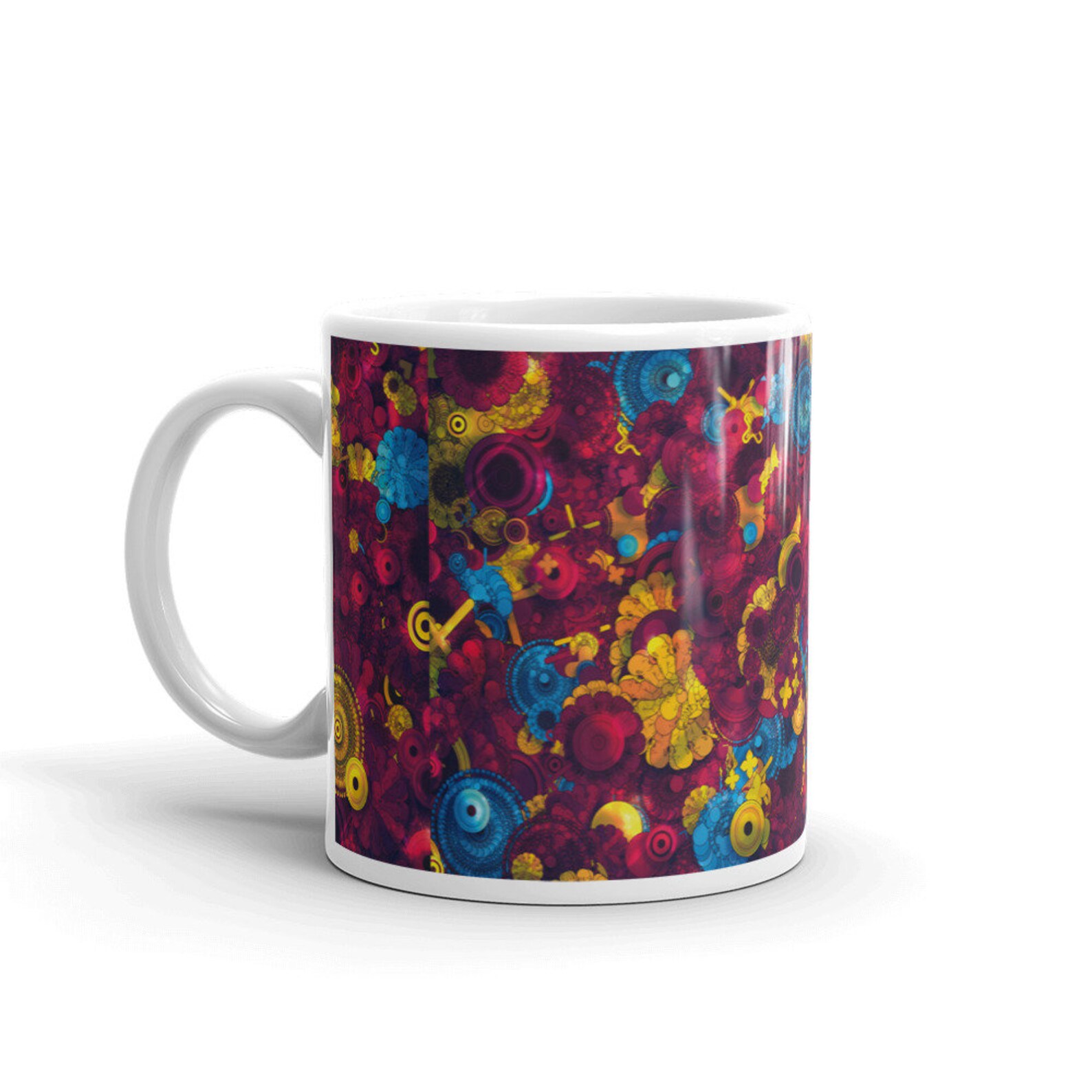 Flower Abstract Coffee Mugs - Etsy