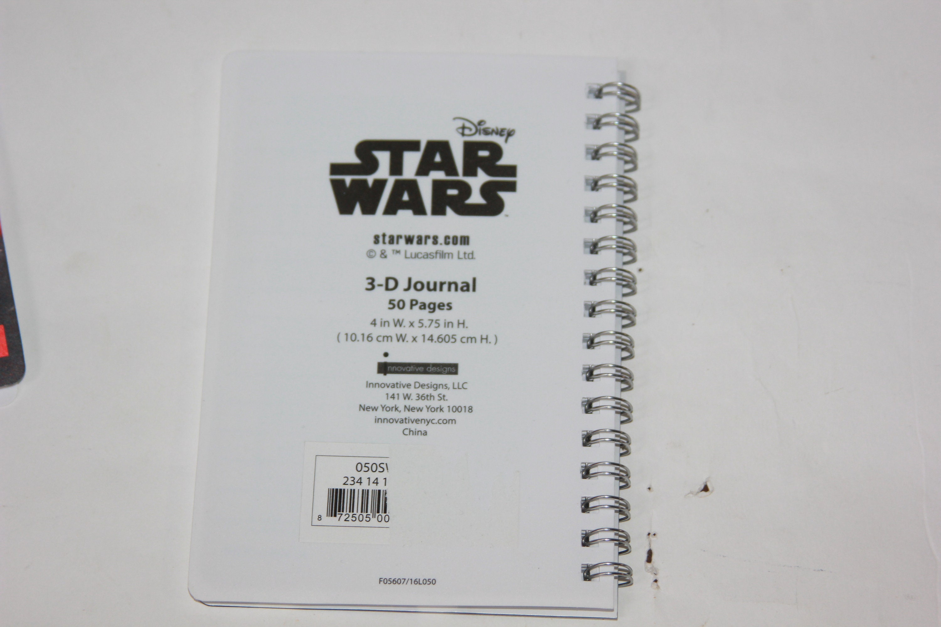 Star Wars Spiral Notebook R2-D2 Cp30 3-D Journal 50 Pages 6x4 ...
