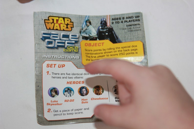 Star Wars Dice Game FACE OFF Wonder Forge Action Packed for Ages ...