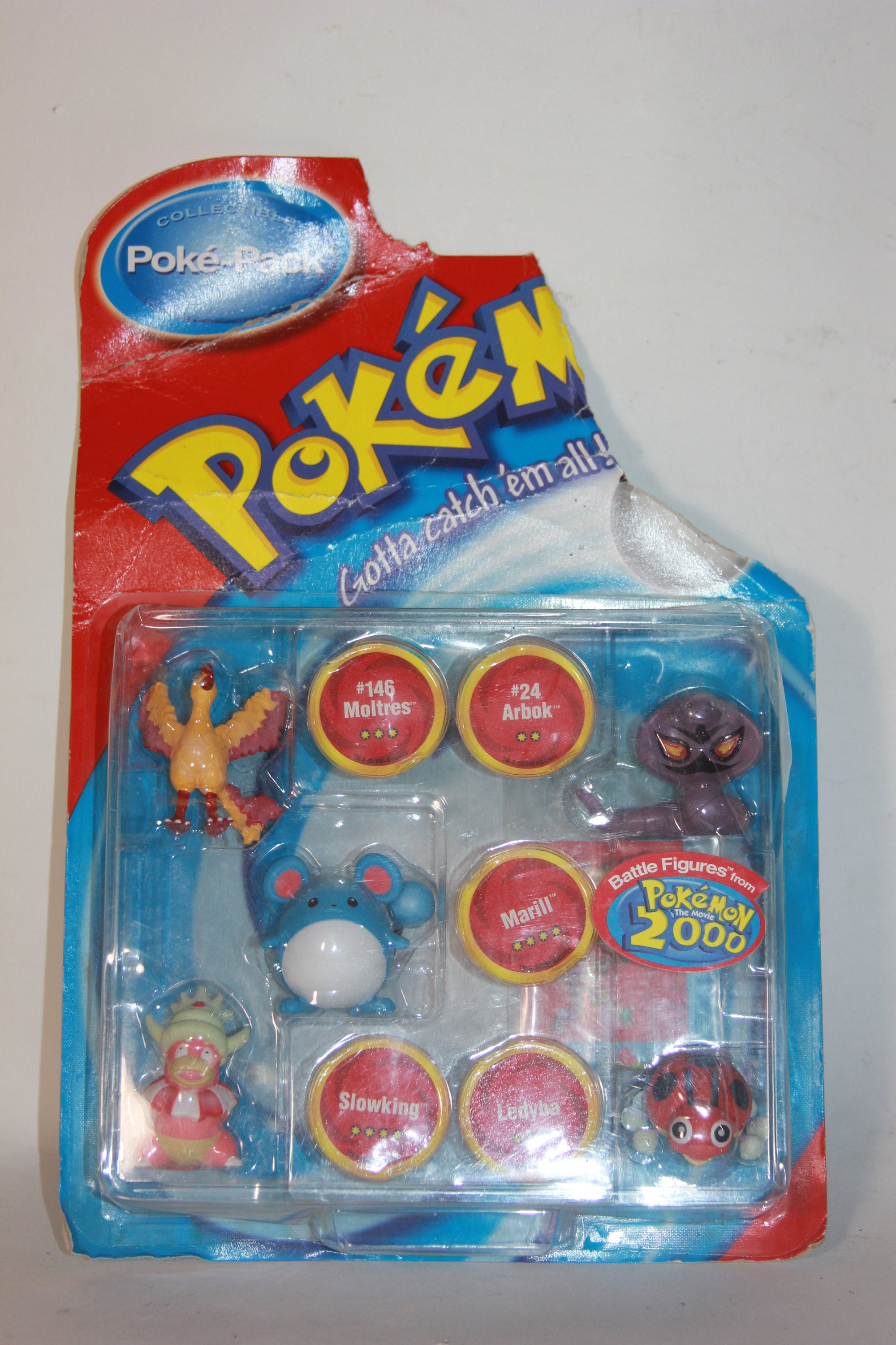 Vintage Pokemon Poke-pack Battle Disc Figure Set 2000 Movie 2 Marill ...
