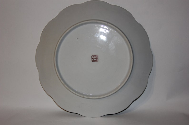 Vintage BBF Vierzon Austria China Plate Spring Purple Flower Vintage ...