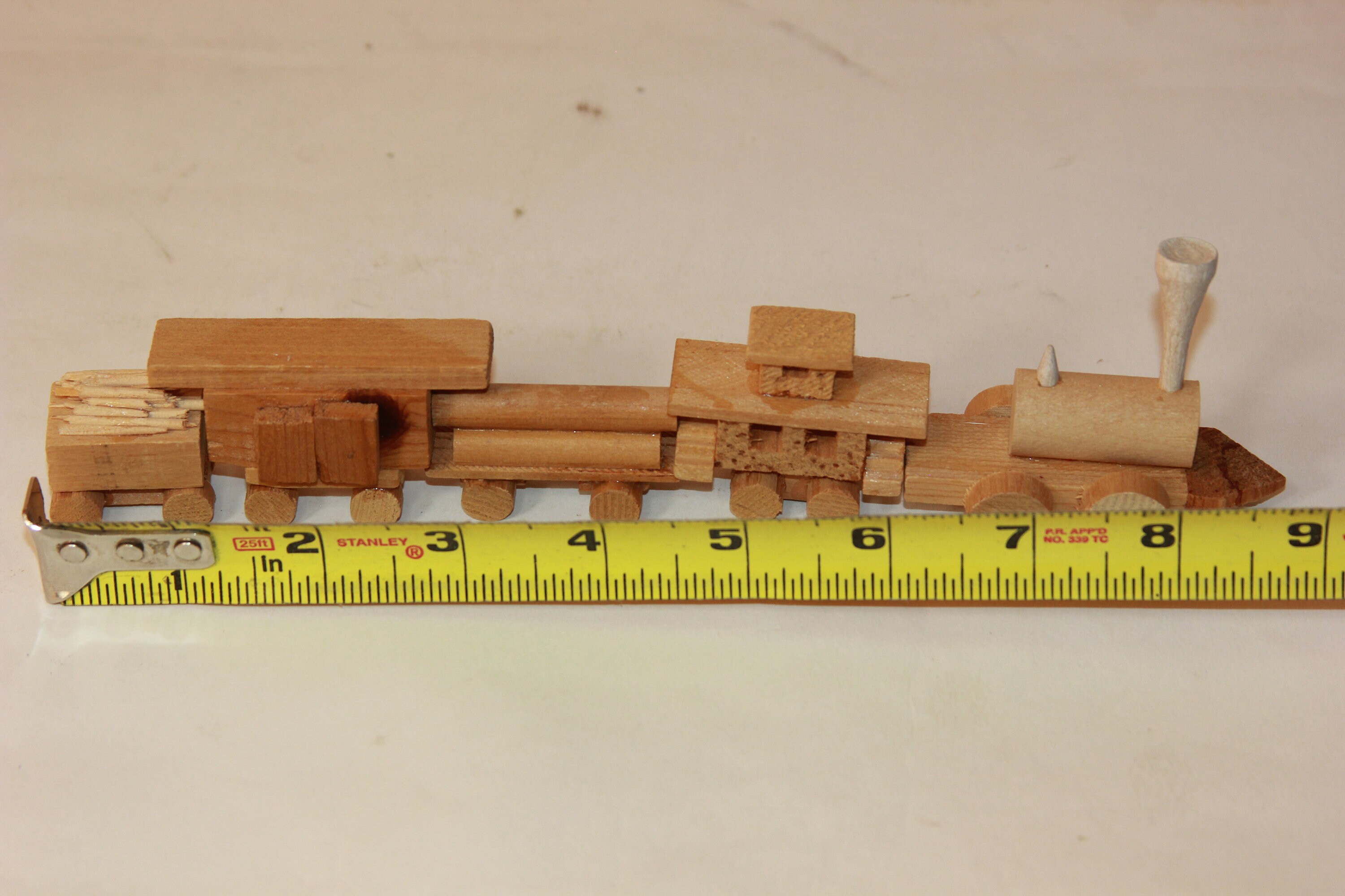 Vtg Handmade Small Wooden Train Set Vtg 5 Piece Train Decor | Etsy